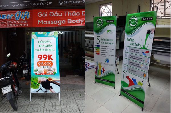 Báo giá thiết kế - In bạt Hiflex, bạt 2 Da, bạt Không Gân giá rẻ